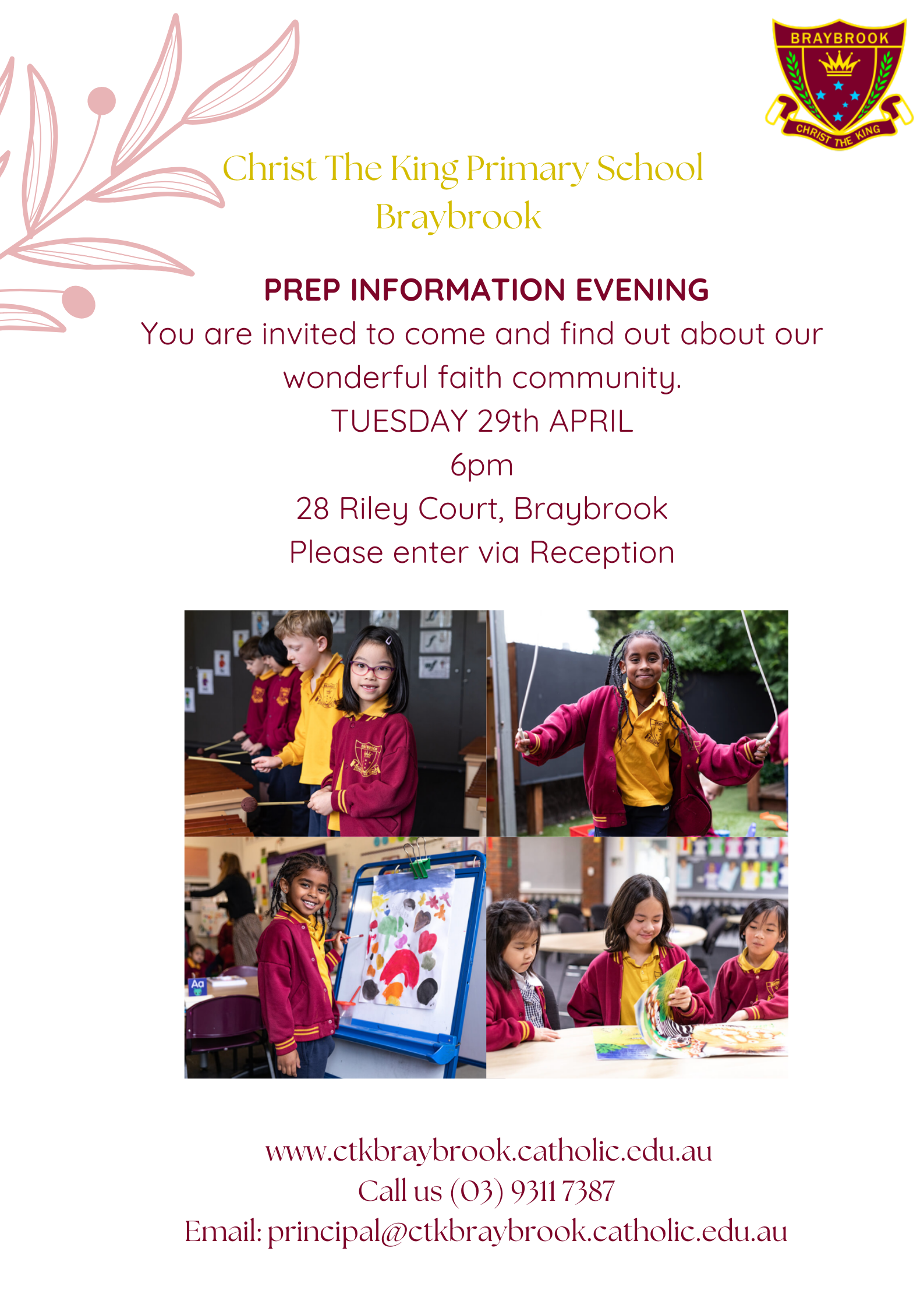 Upcoming Events | Christ the King Braybrook, Melbourne